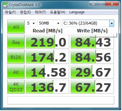 TPHOLIC - 묻고 답하기 - x201 ssd장착후의 크리스탈 벤치 점수좀 봐주세요ㅋ